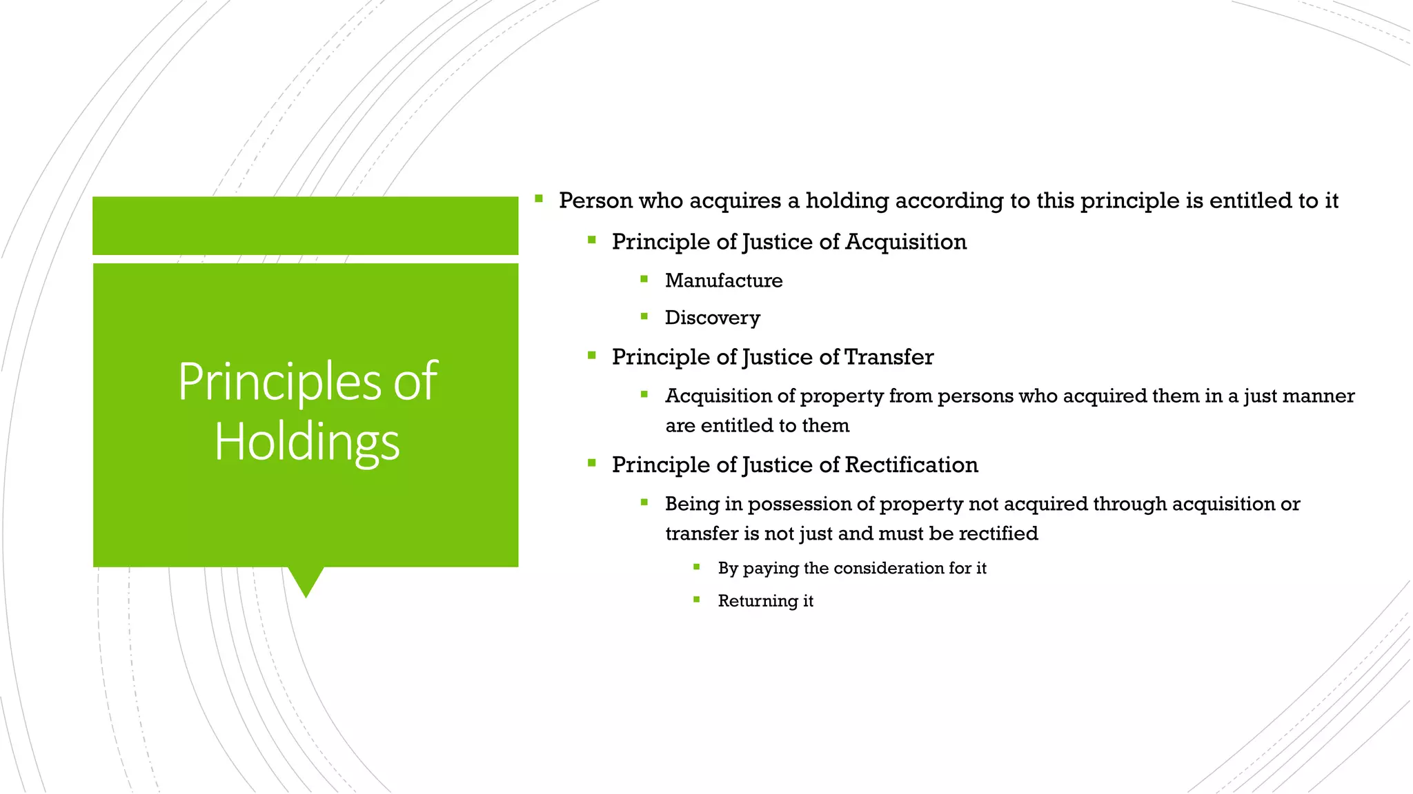 The Entitlement Theory - Summary | PDF