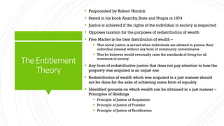 The Entitlement Theory - Summary | PDF