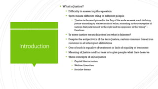 Introduction to Theories of Justice - Distributive Justice | PDF