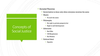 Introduction to Theories of Justice - Distributive Justice | PDF