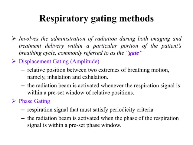 4D Scan and Respiratory Gating | PPTX | Lung and Respiratory Health ...