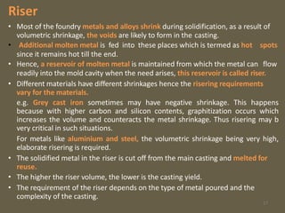 Gating system :- CASTING PROCESSES | PPTX