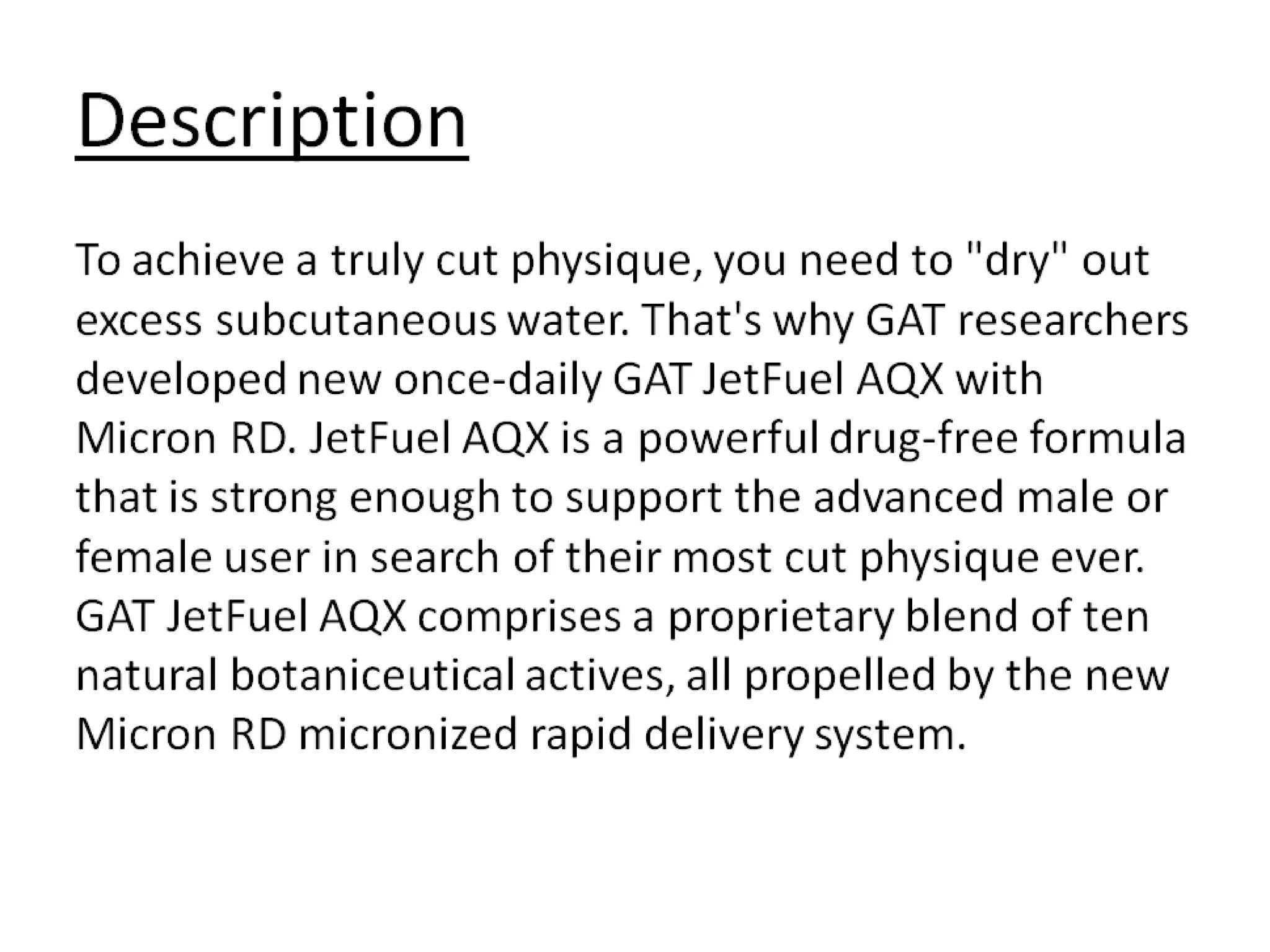 GAT Jetfuel AQX | PPTX