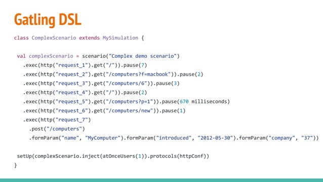 Performance tests with Gatling (extended) | PDF