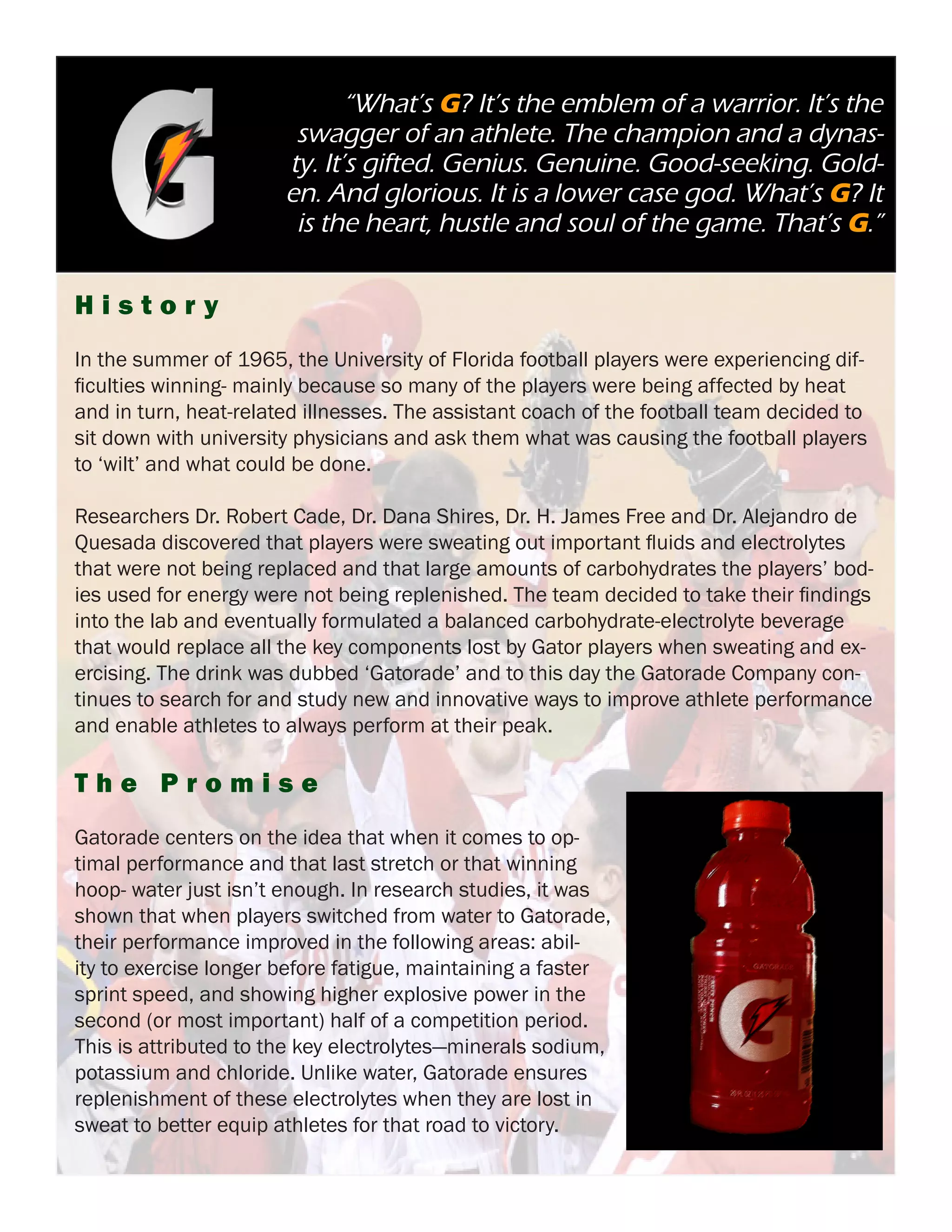 Gatorade | PDF