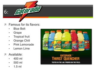 Print ad product marketing plan-Gatorade | PPTX