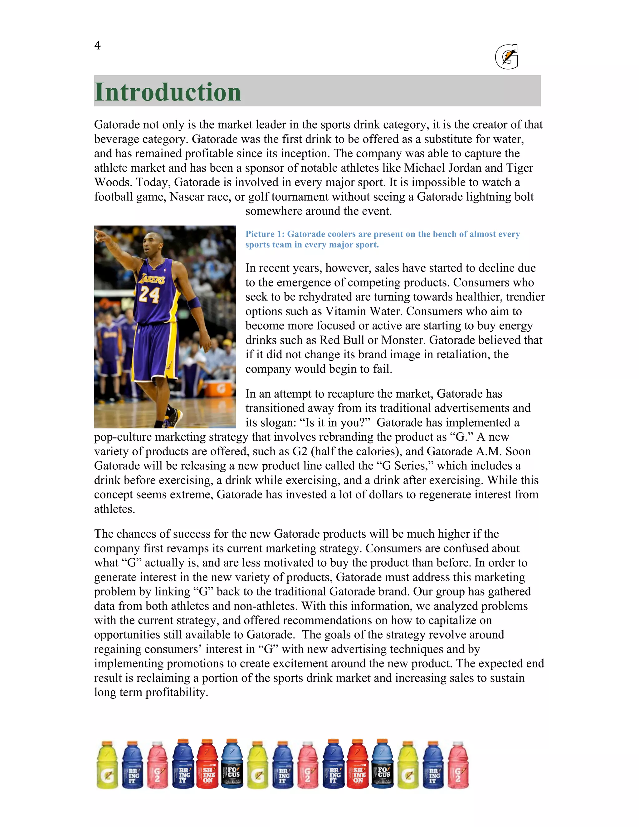 Gatorade Marketing Campaign Analysis: Rebranding G | PDF