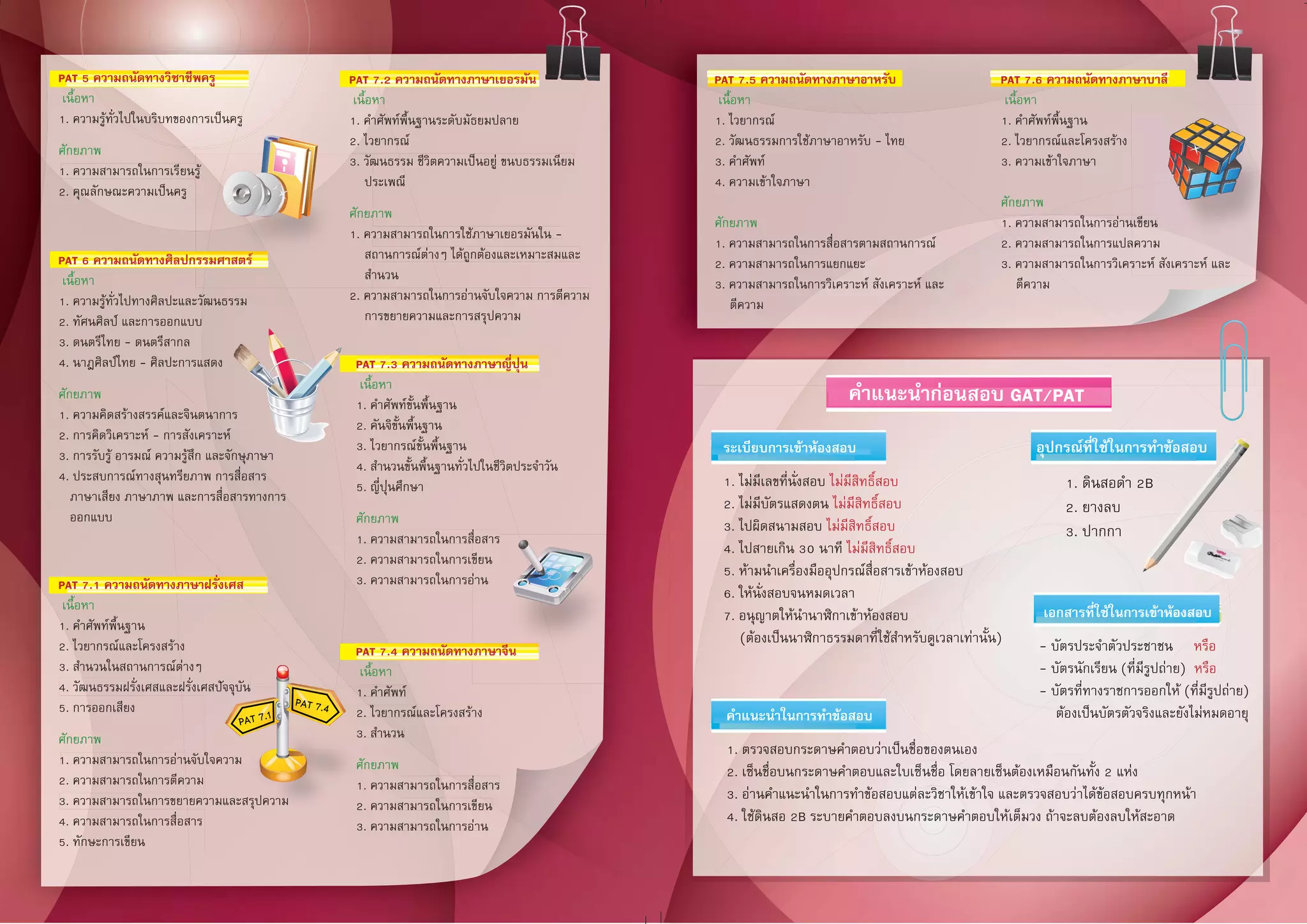 ข้อมูลการสอบ GAT PAT 1/ 2556 | PPT