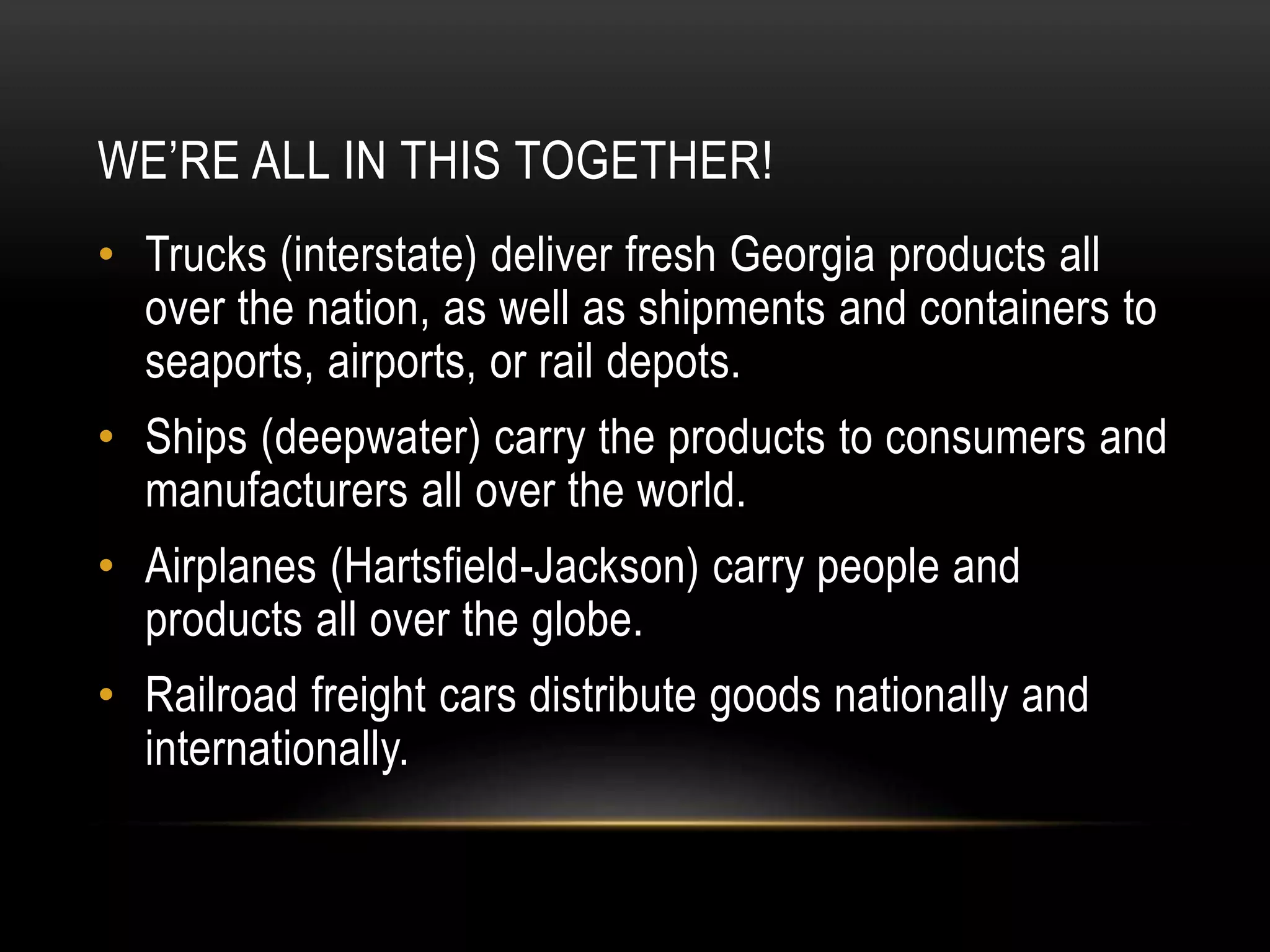 Transportation in the state of Georgia | PPTX | Rail Travel | Travel Type