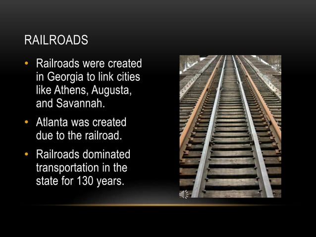 Transportation in the state of Georgia | PPTX | Rail Travel | Travel Type