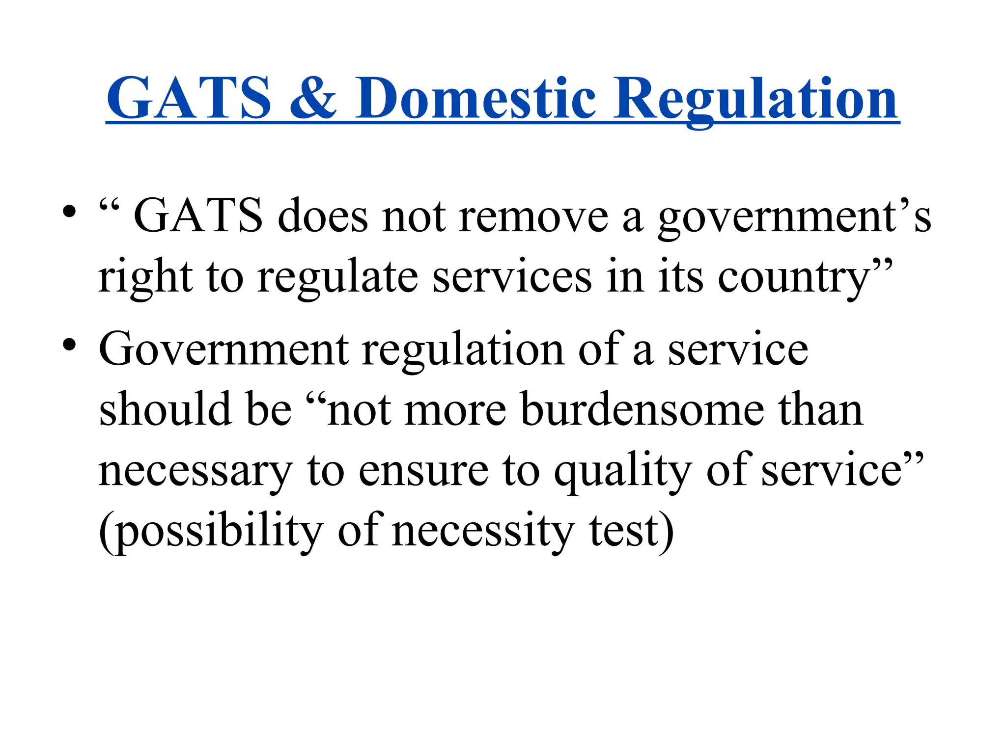 GATS | PPT