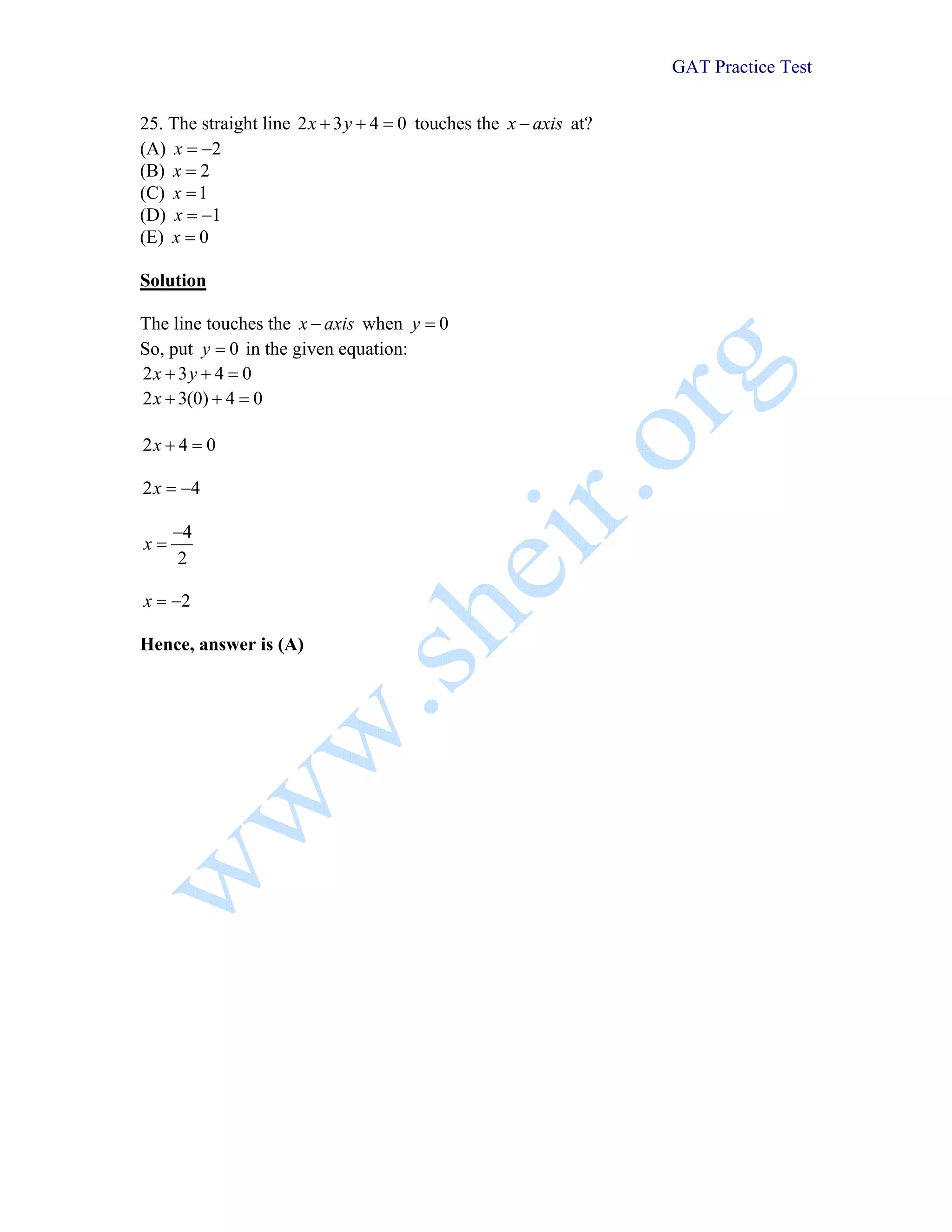 Gat sample paper | PDF
