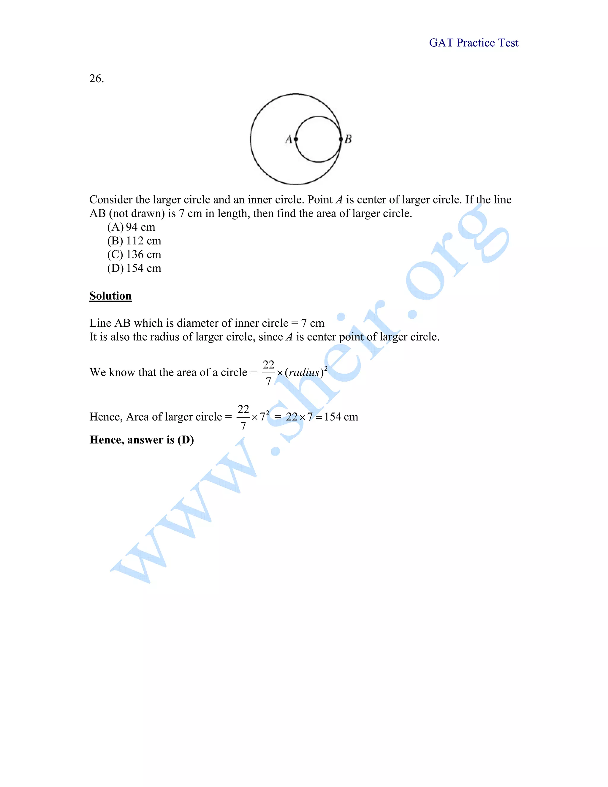 Gat sample paper | PDF