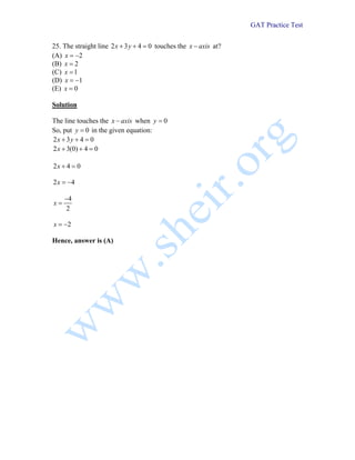 Gat sample paper | PDF