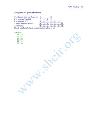 Gat sample paper | PDF