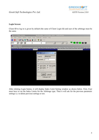Greeksoft GATS Automated Arbitrage | PDF