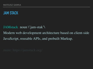 Build static websites with Gatsby.JS