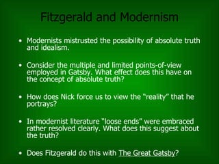 "Gatsby" and the Roaring Twenties | PPT