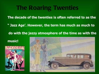 "Gatsby" and the Roaring Twenties | PPT