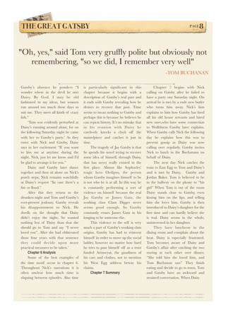 The Great Gatsby Analysis | PDF