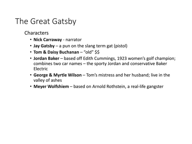 The great gatsby background and information.pptx | Jazz | Music