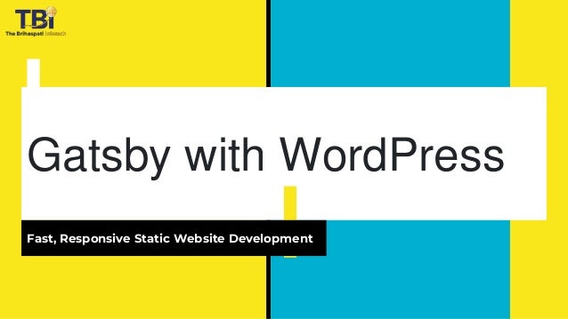 Gatsby with word press | PPT