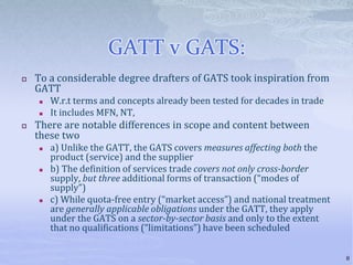 The General Agreement on Trade in Services | PPTX