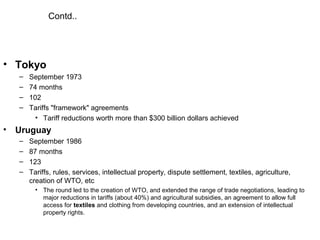 GATT(GENERAL AGREEMENTS OF TARIFF AND TRADE) | PPT