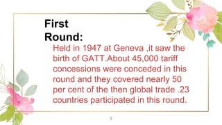 GATT/General Agreement on Trade and Traffic | PPTX