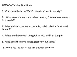 Gattaca | PPTX | Science