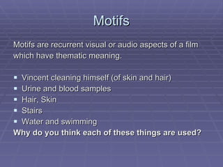 Gattaca film techniques | PPT