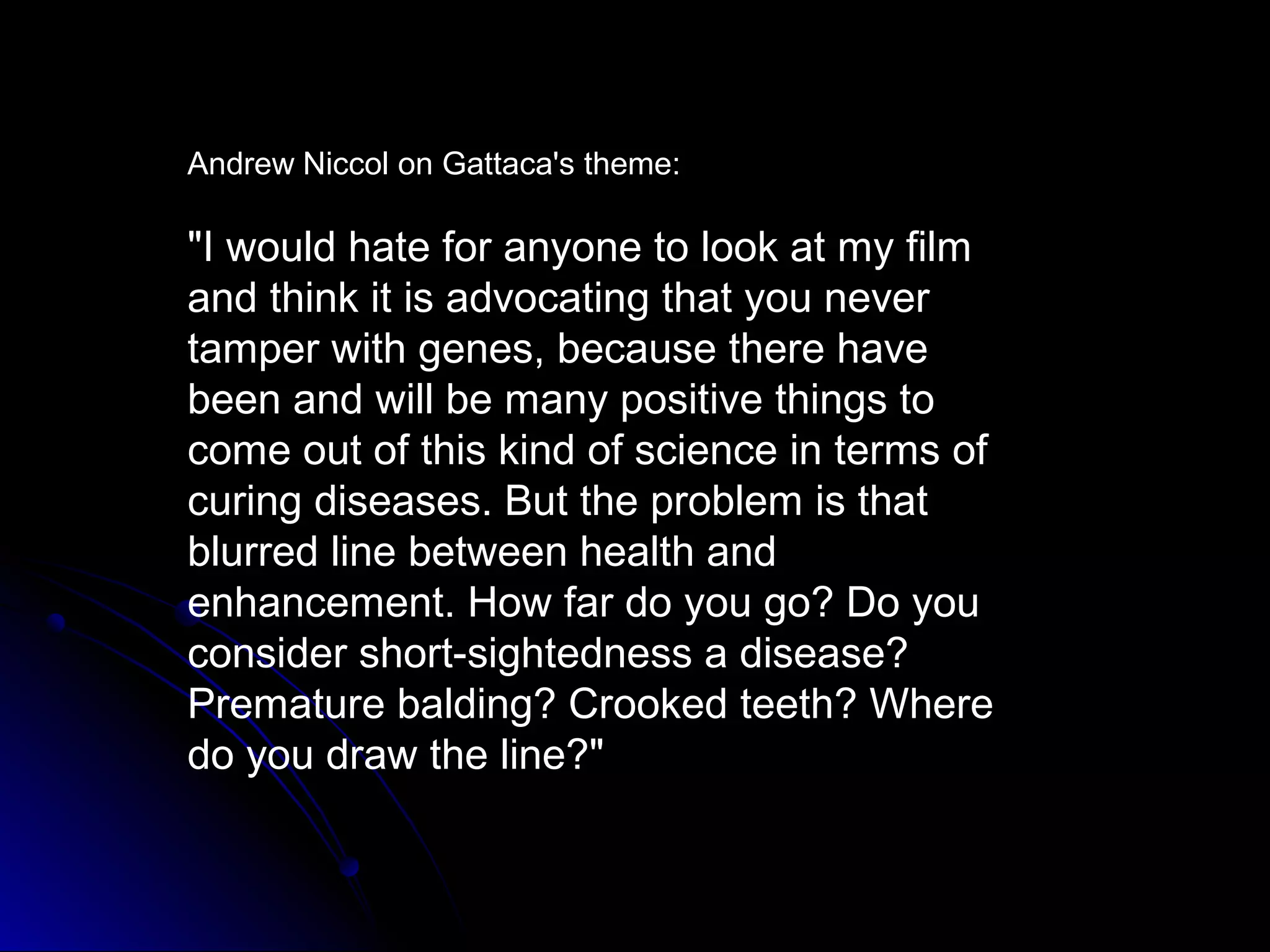Gattaca Essay Writing Power Point | PPT
