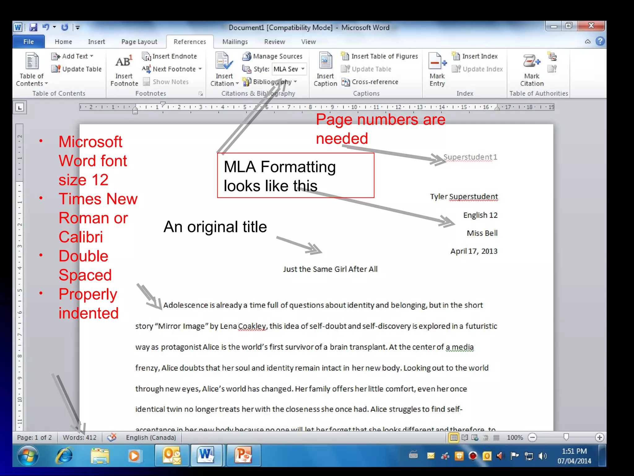 Gattaca Essay Writing Power Point | PPT