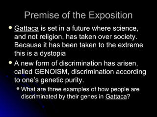 Gattaca Essay Writing Power Point | PPT
