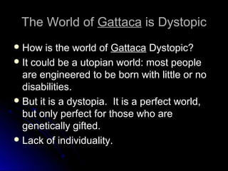 Gattaca Essay Writing Power Point | PPT