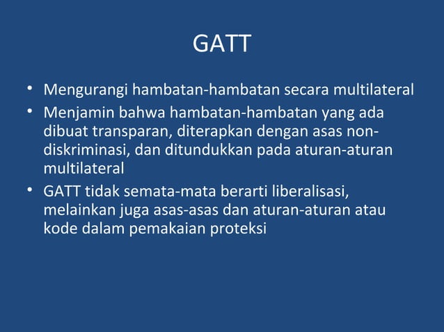 Gatt and wto | PPT