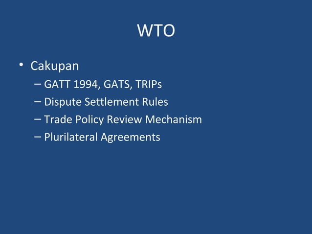 Gatt and wto | PPT