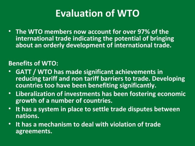 GATT and WTO Foundation | PPT