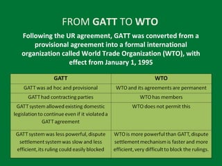 GATT and WTO Foundation | PPT
