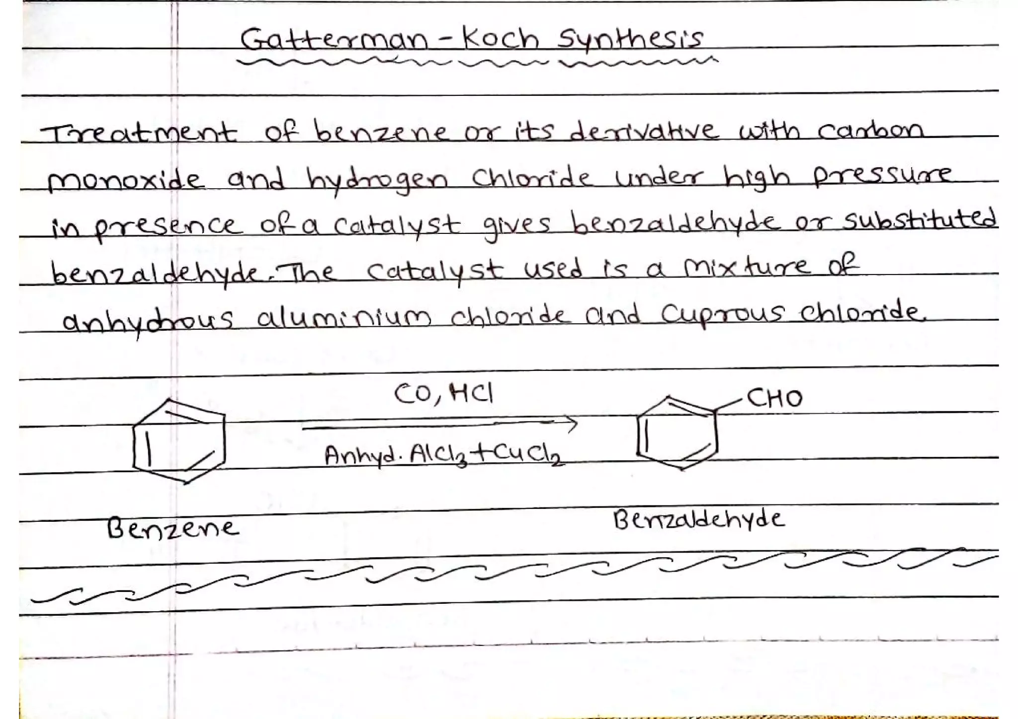 Gatterman - Koch Synthesis | PDF