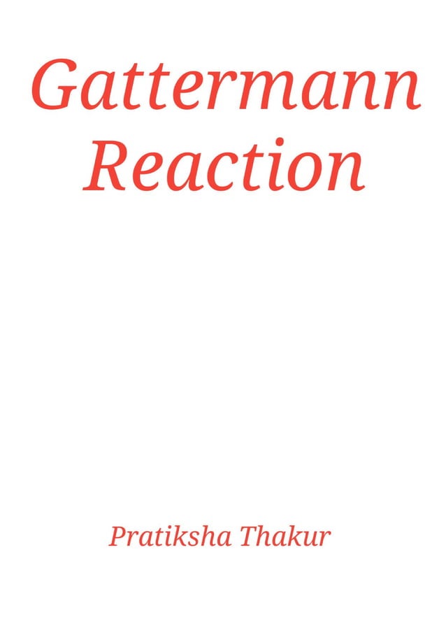 Gattermann Reaction | PDF