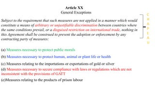 Gatt General Exceptions | PDF | Smoking Cessation | Wellness