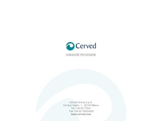 "Cerved - A business perspective" | PDF