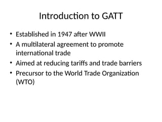 GATT ppt law llm by business law mu ppt j | PPT
