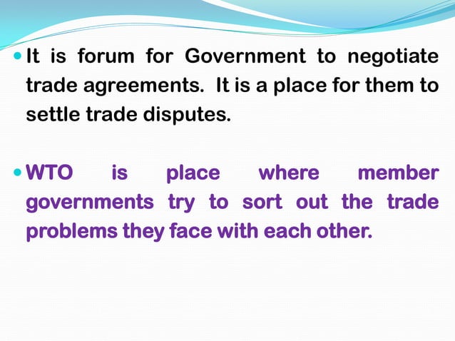 World Trade Organization (WTO) | PPT