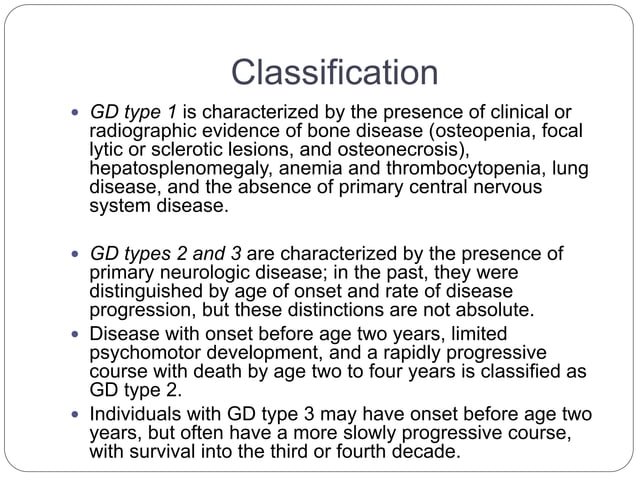 Gaucher Disease.pptx | Diabetes | Diseases and Conditions