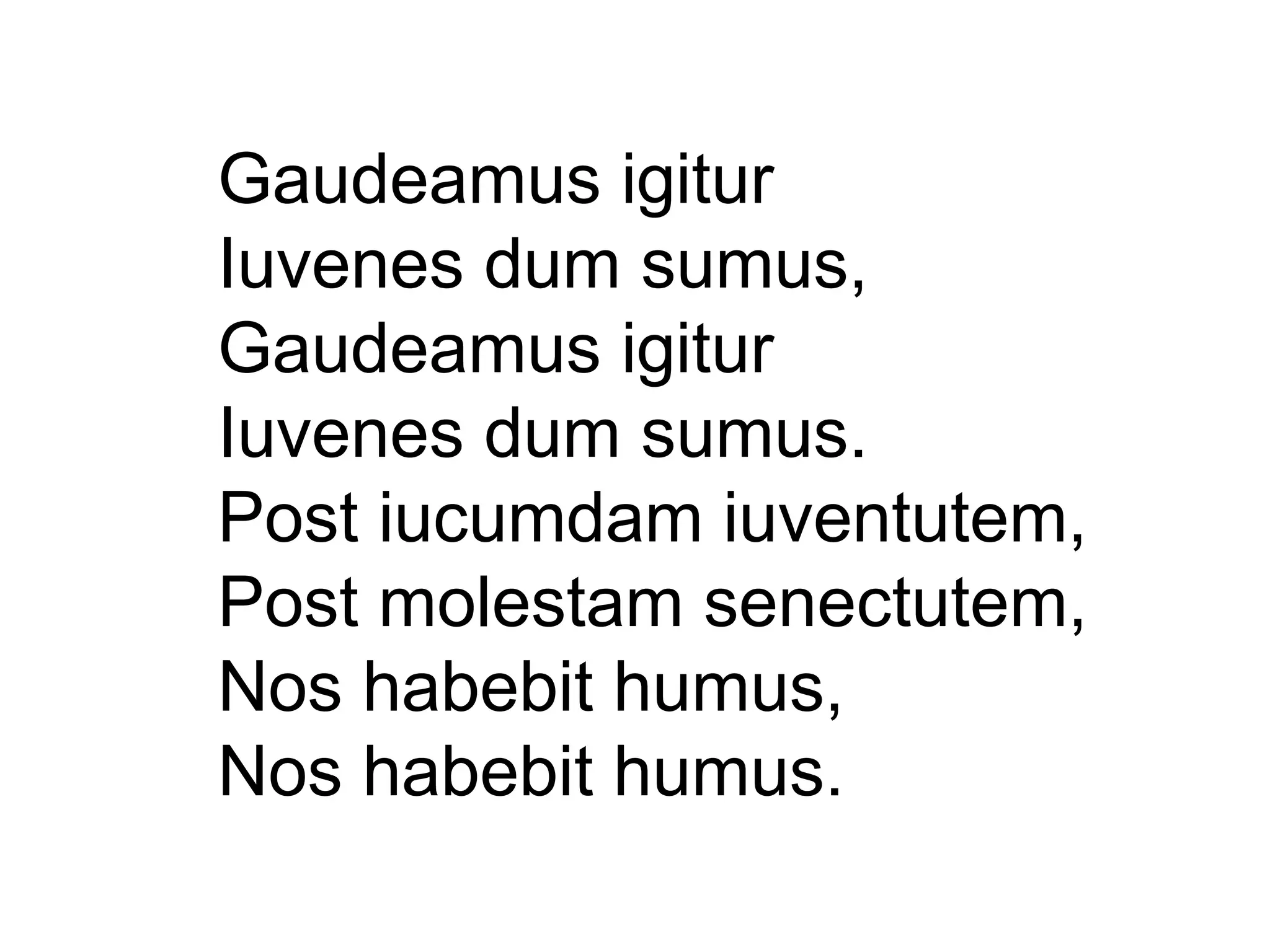 Gaudeamus igitur | PPS