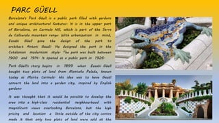 Gaudi's crafts and history (Spanish team) | PPT
