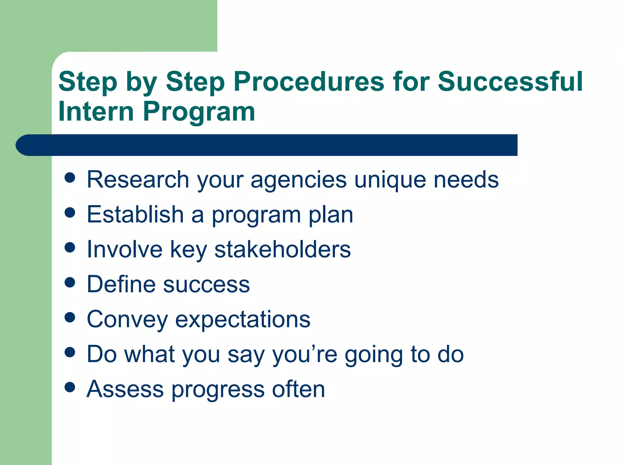 Acquisition Intern Program | PPT