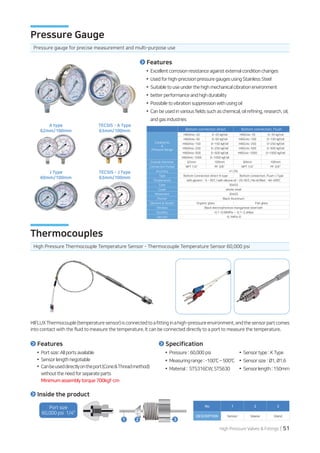 [HIFLUX] High Pressure Gauge Catalog 2025 | PDF